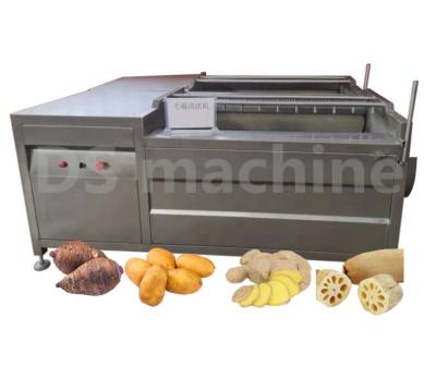 China Small industrial potato Peeling cleaning machine/Yam ginger washing machine for sale