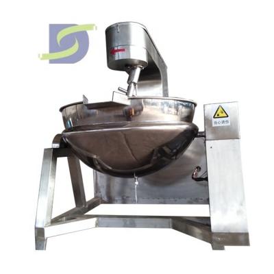 China electric steam gas heat Pressure Cook vessel with Mix double jacketed pot polish jam boiling kettle food Mixer agitator stirrer for sale