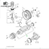 China Isuzu Construction Machinery Engine Parts Diesel Engine Crankshaft 8980292701 for sale