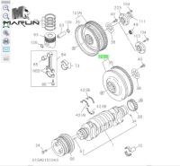 China Isuzu 4HK1 Diesel Engine Flywheel with Gear 8973627560 for ZX200-3;Zx240-3 Zx270-3 Excavator for sale