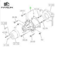 China 4HK1 Engine Excavator Water Pump Isuzu Parts 8980228221 8980182066 for sale