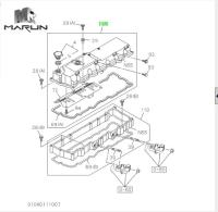 China High Quality Isuzu Engine Part 1111804771 Cylinder Head Cover for ZX330-3 Excavator for sale