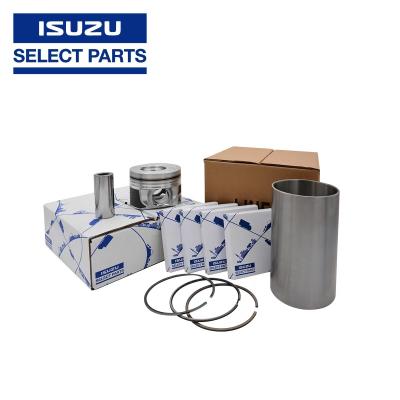 China Genuine Excavator Engine Parts Piston Set 1-87618384-0 For 4LE2 for sale