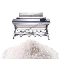 China Titanium Steel Food Sorting Machine , One Key Intelligent Salt Color Sorter for sale