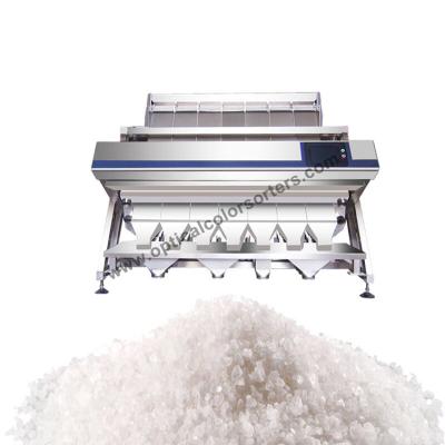 China Titanium Steel Food Sorting Machine , One Key Intelligent Salt Color Sorter for sale