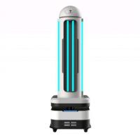 China Infrared Body Temperature Monitoring UV Light Disinfection Robot / Portable Disinfection Robot for sale