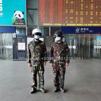China Infrared Police Safety Bluetooth Smart Temperature Measuring Helmet for sale