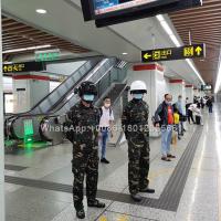 China Infrared Police Safety Bluetooth Smart Temperature Measuring Helmet for sale