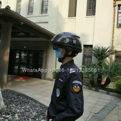 China Infrared Police Safety Bluetooth Smart Temperature Measuring Helmet for sale