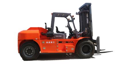 China Red VMAX Most Efficient 12 Ton Forklift CPCD120 With Diesel Power Type for sale