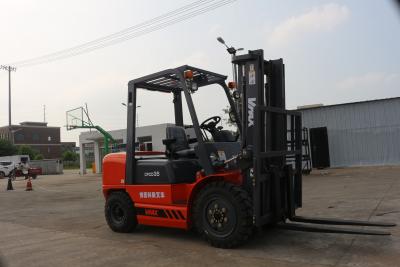 China Hydraulic Four Wheel 3.5 Ton Diesel Powered Forklift for sale