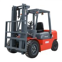 China Hydraulic Transmission 1070mm Diesel Forklift Truck for sale