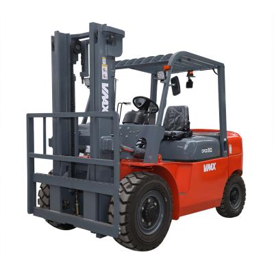 China 1220mm Fork Length Diesel Powered Forklift With Wide View Full Mast for sale
