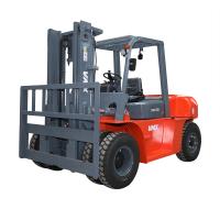 China 150mm Fork Width Rough Terrain Forklift CPCD70 Diesel Power Capacity 7000kg for sale