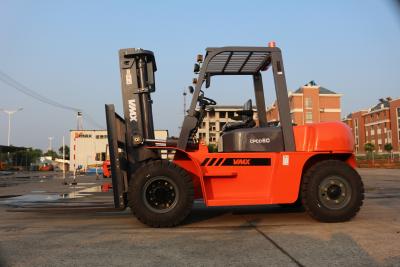China CPCD60 Diesel Powered Four Wheel Drive Forklift Max Lift Height 6000mm Automatic Transmission for sale