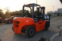 China CPCD60 Diesel Powered Four Wheel Drive Forklift Max Lift Height 6000mm Automatic Transmission for sale