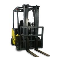 China Narrow Aisle Reach Forklift , 3 Wheel Electric Walk Behind Forklift Yellow for sale