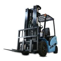 China Small Four Wheel Electric Forklift 3500KG Indoor Warehouse Equipment for sale