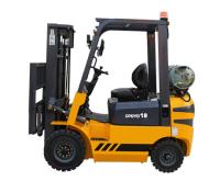 China High Lift Portable Gasoline Forklift In Warehouse , Compact Forklift Trucks for sale