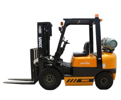 China Four Wheel Counterbalance Gas Forklift Truck With Side Shifter Customized for sale