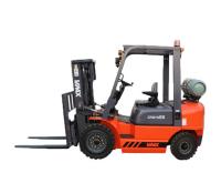 China Four Wheel Counterbalance Gas Forklift Truck With Side Shifter Customized for sale