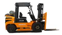 China 3000KG LPG Forklift Hydraulic Transmission / Sit Down Forklift With Gasoline Engine for sale