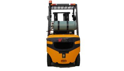 China 3 Ton 4.5m 3 Starge Free Full Mast Hand Operated Forklift Isuzu Engine for sale