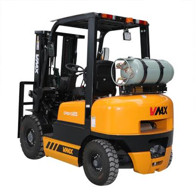 China CPQYD25 Lp Gas Forklift Truck 2.5 Ton 100mm Fork Width 1070mm Fork Length for sale