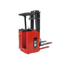 China Stand On Full Electric Pallet Stacker Double Cylinder Lifting High Efficiency for sale