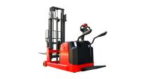 China 1.0 - 1.5T Capacity Electric Pallet Stacker Standard CURTIS Series Controller With Folding Fork for sale