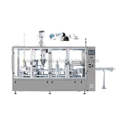 China Double Lanes 12KW 200L/Min Coffee Capsule Packaging Machine for sale