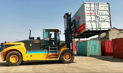 China BENE 30 ton 32ton heavy diesel forklift truck 30ton container forklift with joystick control for sale