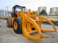 China 10 ton 12ton load capacity log loader 10ton/12ton wheel loader with grapples attachments for sale