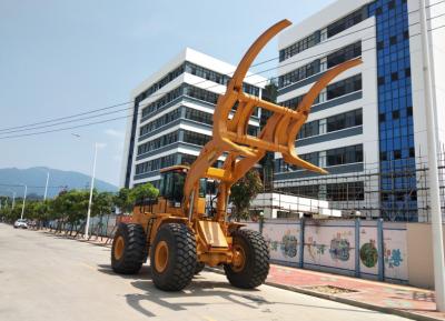 China 10ton load capacity log loader 12ton wheel loader with clamp for sale for sale