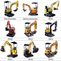 China ZM10 Kubota Engine Diesel Digger Mini Pelle 1 Ton Excavator Machine for sale