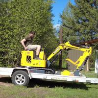 China 1200kg CE Mini Crawler Excavator Hydraulic Small Excavation Machine for sale
