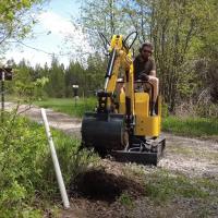 China CE EURO5 Engine Mini Excavator ZM10 Compact Mini Digger 360 Rotate for sale