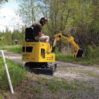 China 1200kg CE Mini Crawler Excavator Hydraulic Small Excavation Machine for sale