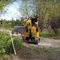 China 1200kg Mini Crawler Excavator CE Approved Excavation Machine With Cabin for sale