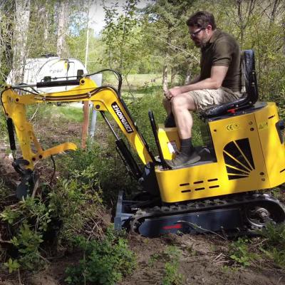 China Mini Clamshell Shovel Excavator Trailer Small Bagger Thumb Micro Earth Moving Machinery Small Digger for sale