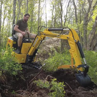 China 1200kg Mini Crawler Excavator CE Approved Excavation Machine With Cabin for sale