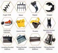 China Mini Excavator Hydraulic Imported HydraulicTrack Rubber Track Backhoe Excavators for sale