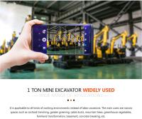China Farmland 1t Small Digger Maximum Excavation Height 2620mm Agricultural Track Mini Excavator for sale