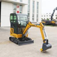China 1.5 Ton Hydraulic Mini Excavator Compact Digging Equipment 1500kg Tiny Digger for sale