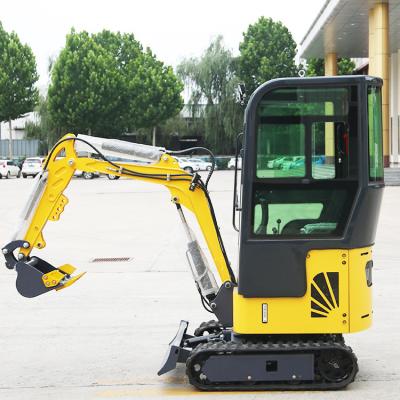 China Farmland 1.5t Mini Digger Digging Equipment Garden Crawler Mounted Hydraulic Small Excavator for sale