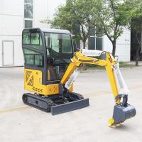 China Farmland 1.5t Mini Digger Digging Equipment Garden Crawler Mounted Hydraulic Small Excavator for sale
