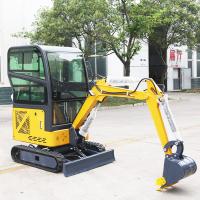 China Farmland 1.5t Mini Digger Digging Equipment Garden Crawler Mounted Hydraulic Small Excavator for sale