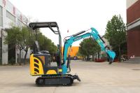China Telescopic Track Frame Rubber Track Mini Excavator 1700kg Yellow Color Small Digger for sale