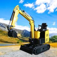 China Agricultural Digging Trenches 1000kg Lithium Battery Mini Excavator Electric Small Digger for sale