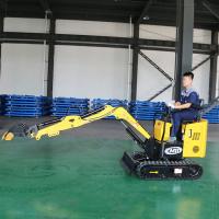 China 1 Ton Electric Remote Control Small Micro Excavator Crawler Road Crushing Crawler Hydraulic Digger for sale